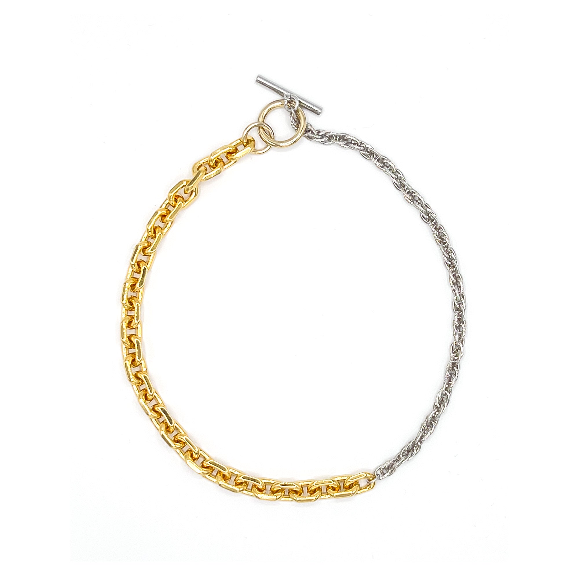 Mixed Chunky Chain Necklace, Mixed Thick Cable Link Necklace | Maison ...